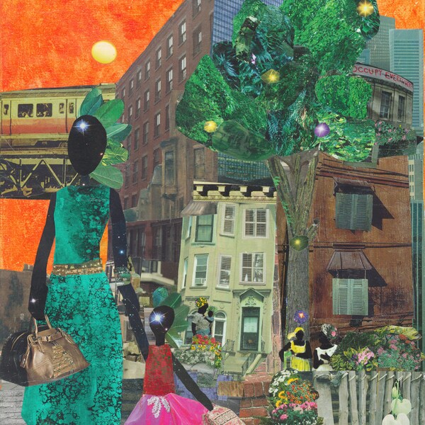 Spring in Their Steps PRINT Collage African American Art Mother - Etsy