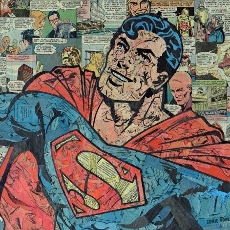 Comic Collage Art by Mike Alcantara. by ComicCollageArt on Etsy