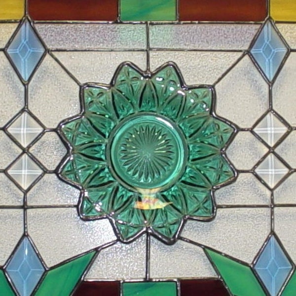 All Clear Collage Plate Window Panel Transom - Etsy