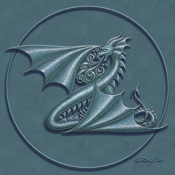Dragon Letter b, an Ornate Fantasy Monogram From the Collection ...