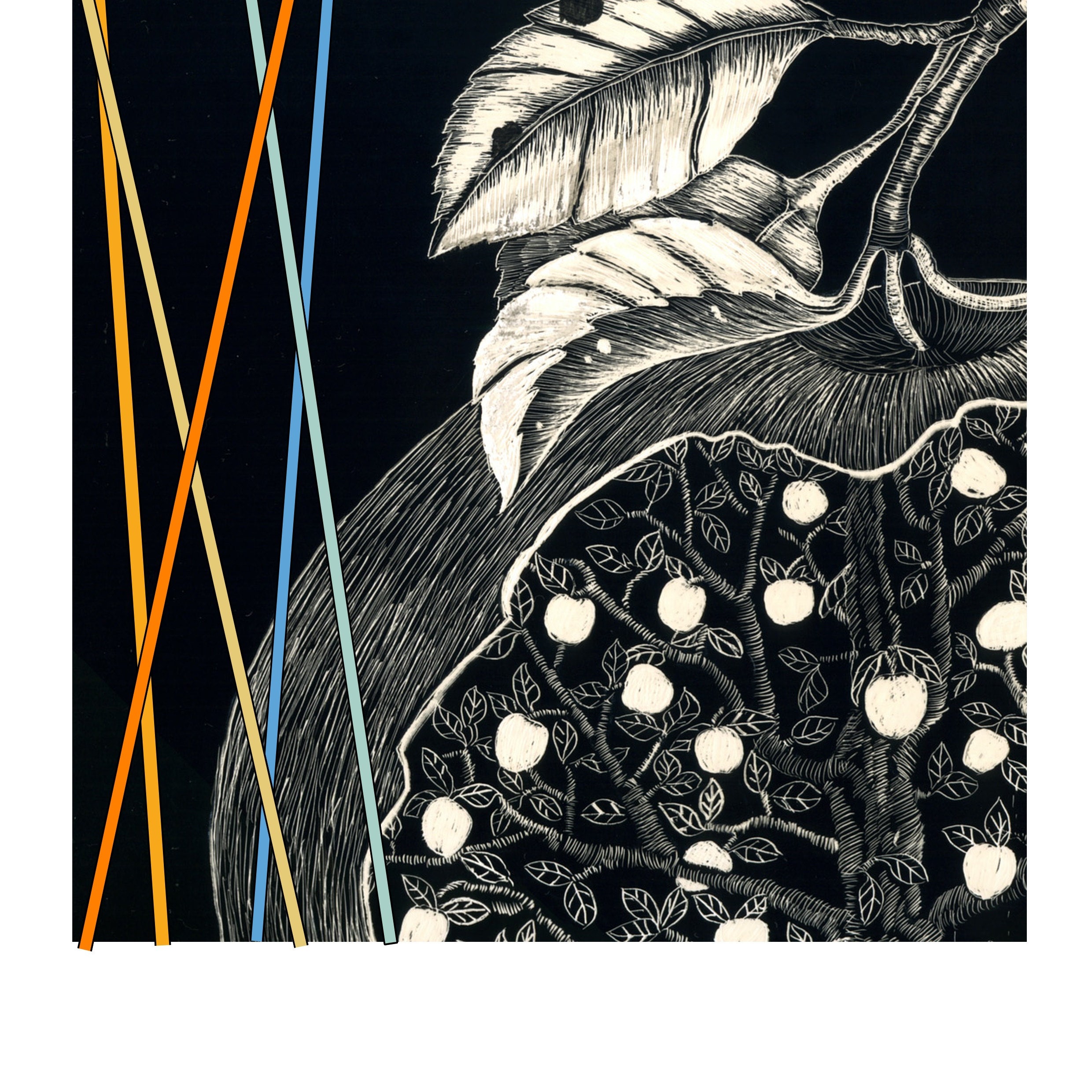 Prints Giclée Dance of Crows Art Print of Original Scraperboard Art ...