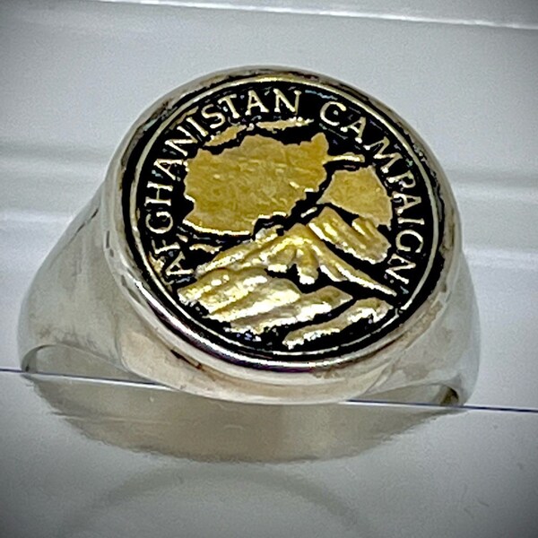 Chief Ring B , Solid Sterling Silver With 18k Gold Plated Anchor, Style ...