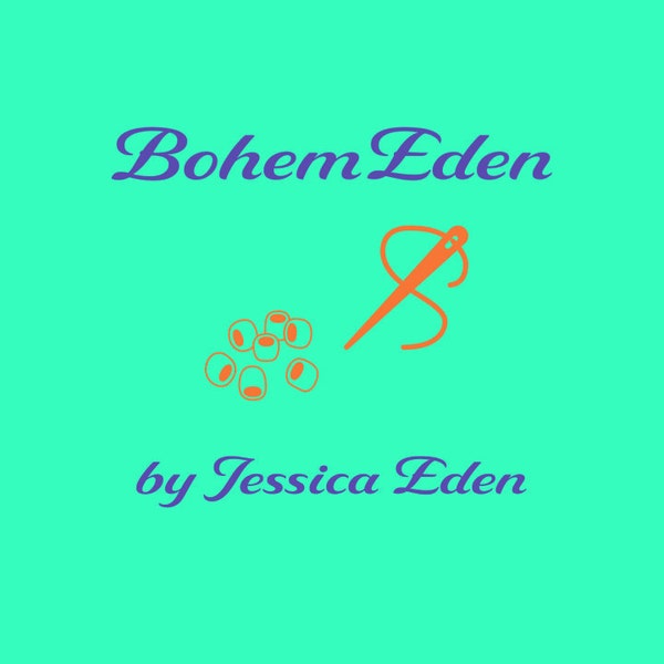 Full Moon Over an Abstract Neon Mountain Range Seed Bead PATTERN for ...