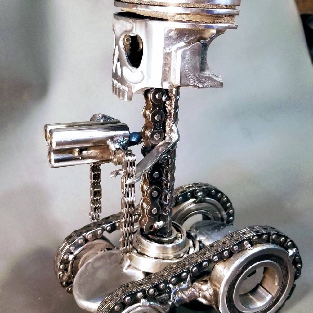 METALART from REPURPOSED materials and scrap by BOSSJUNKART