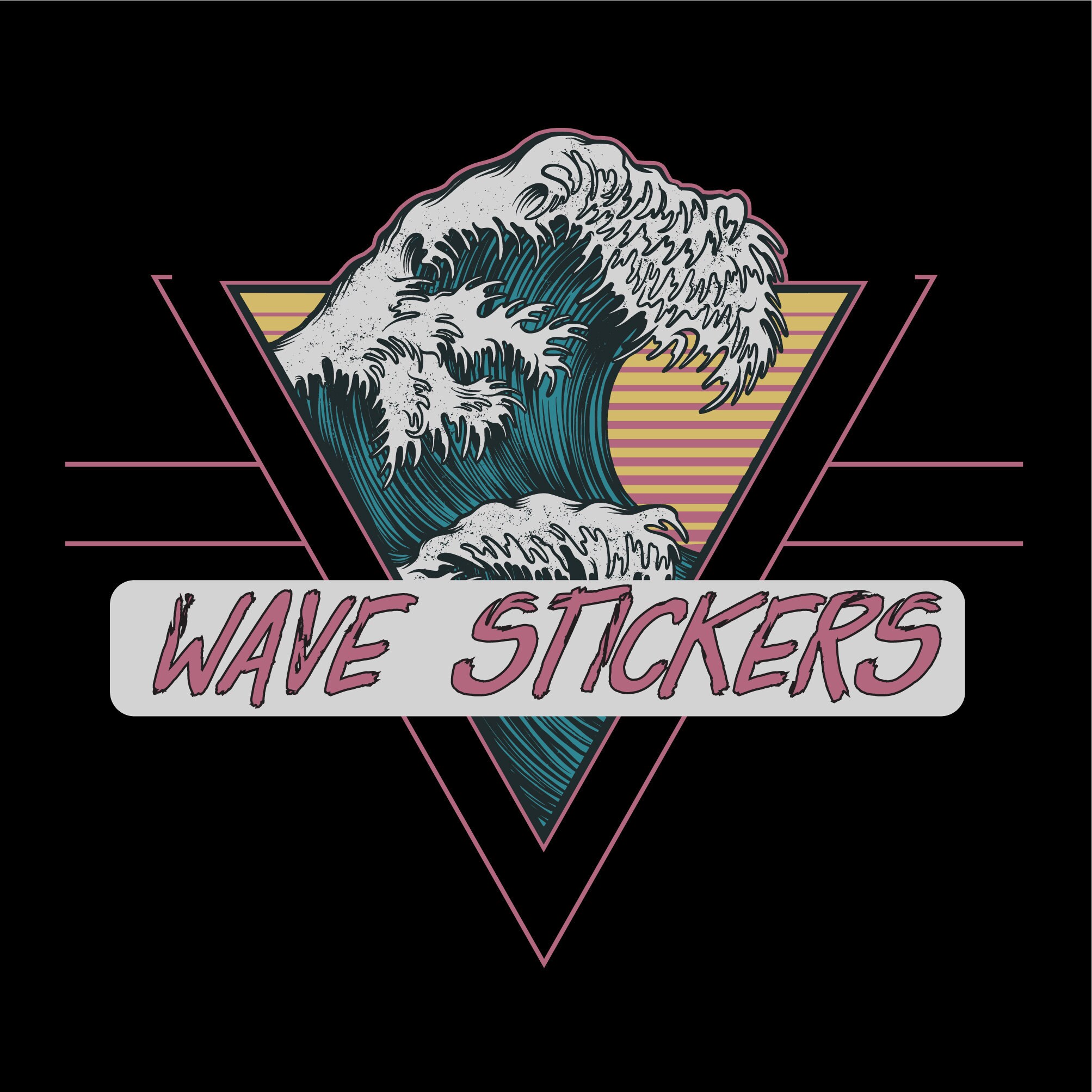 WaveSticker - Etsy