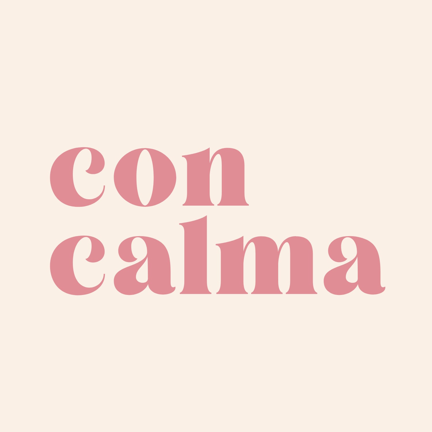 Con calma meaning in english - vastanalysis
