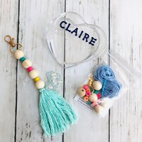 Backpack Charm Kit for Kids, Paint Your Own Craft Kit, Personalized ...