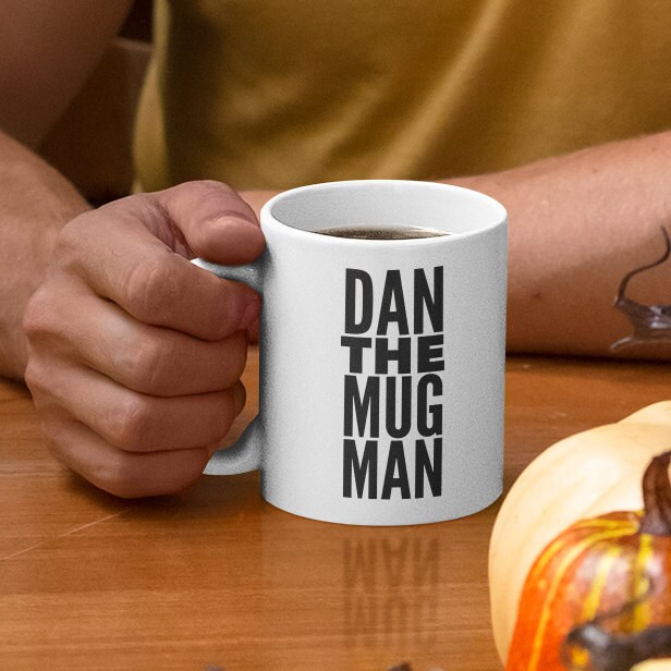 Personalized Heat Pressed Mugs by DantheMugMan on Etsy
