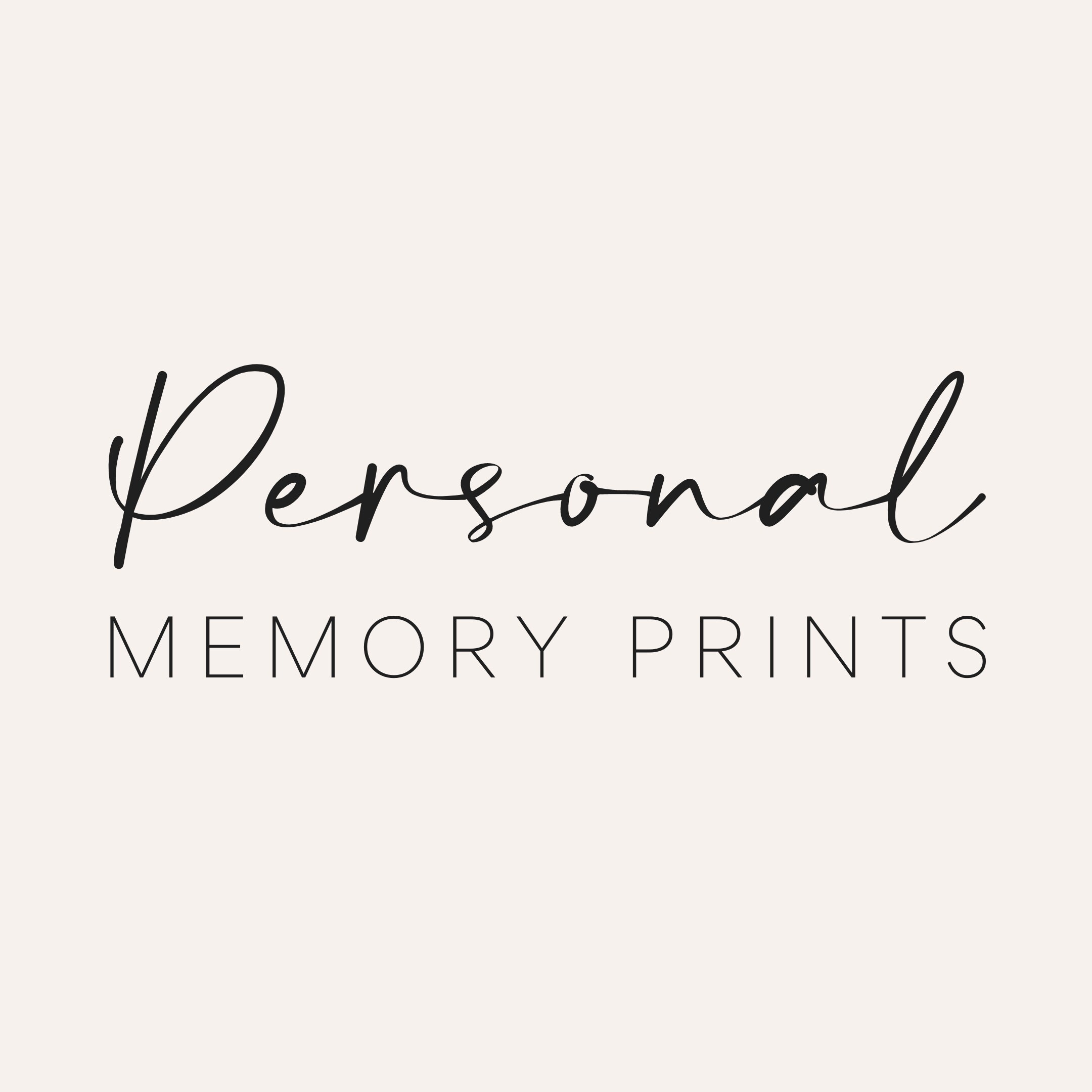 PersonalMemoryPrints - Etsy