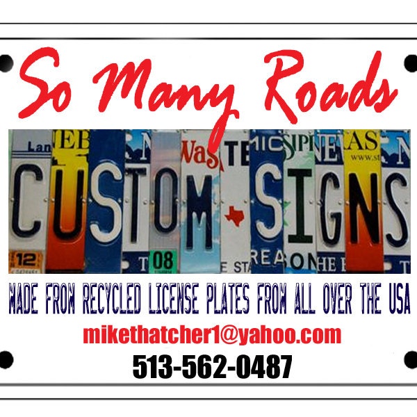 Custom License Plate Sign - Etsy