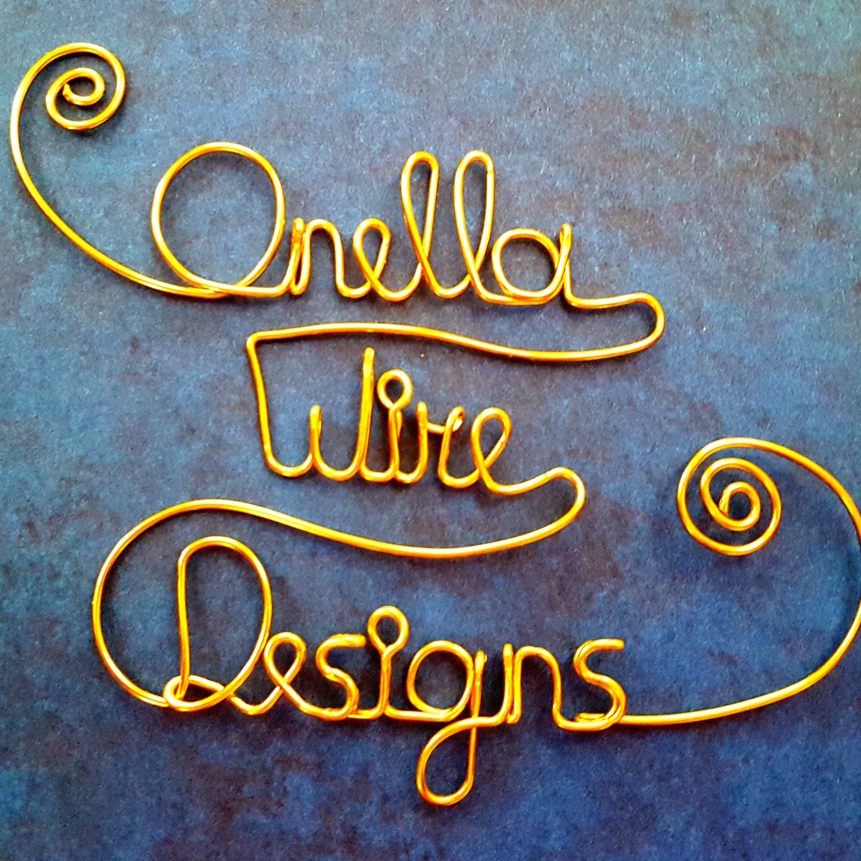 Personalized Wire Art by OnellaWireDesigns on Etsy