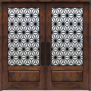 Custom Size Window Film Stained Glass Stickers Static Cling Frosted ...