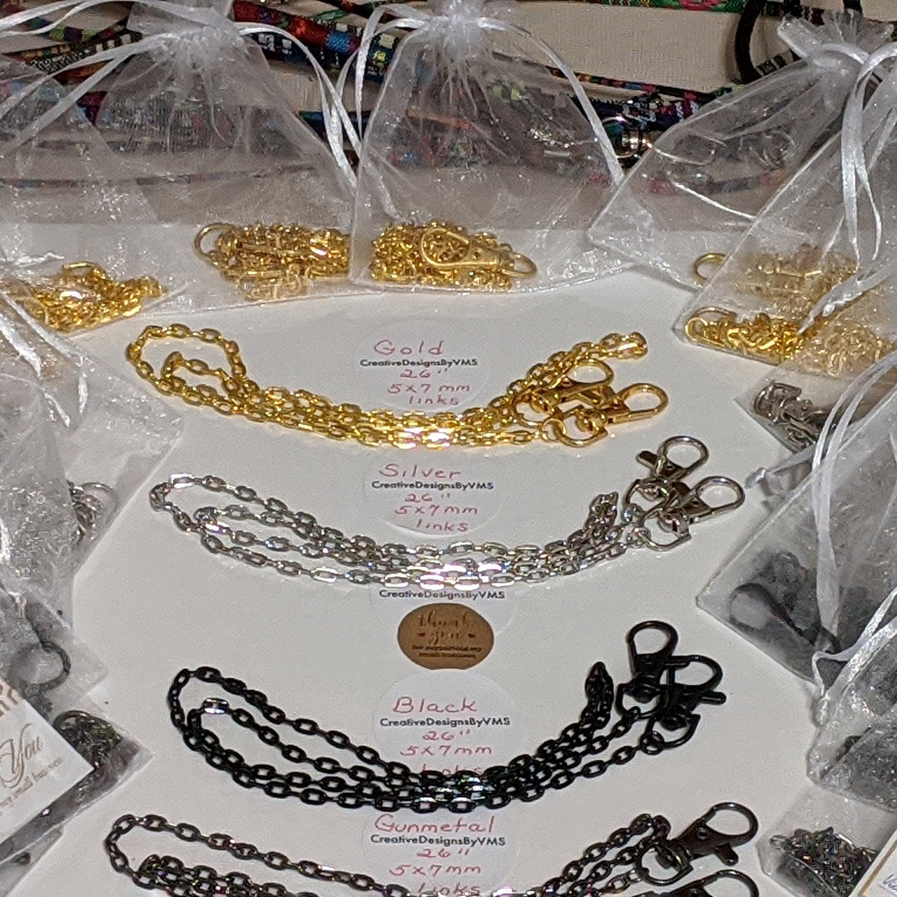 Designer & Metal Chains Jewelry by CreativeDesignsByVMS on Etsy