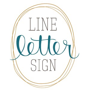 LineLetterSign - Etsy