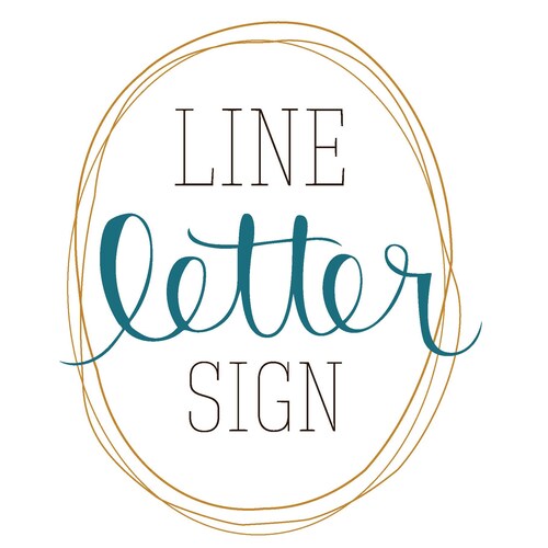LineLetterSign - Etsy