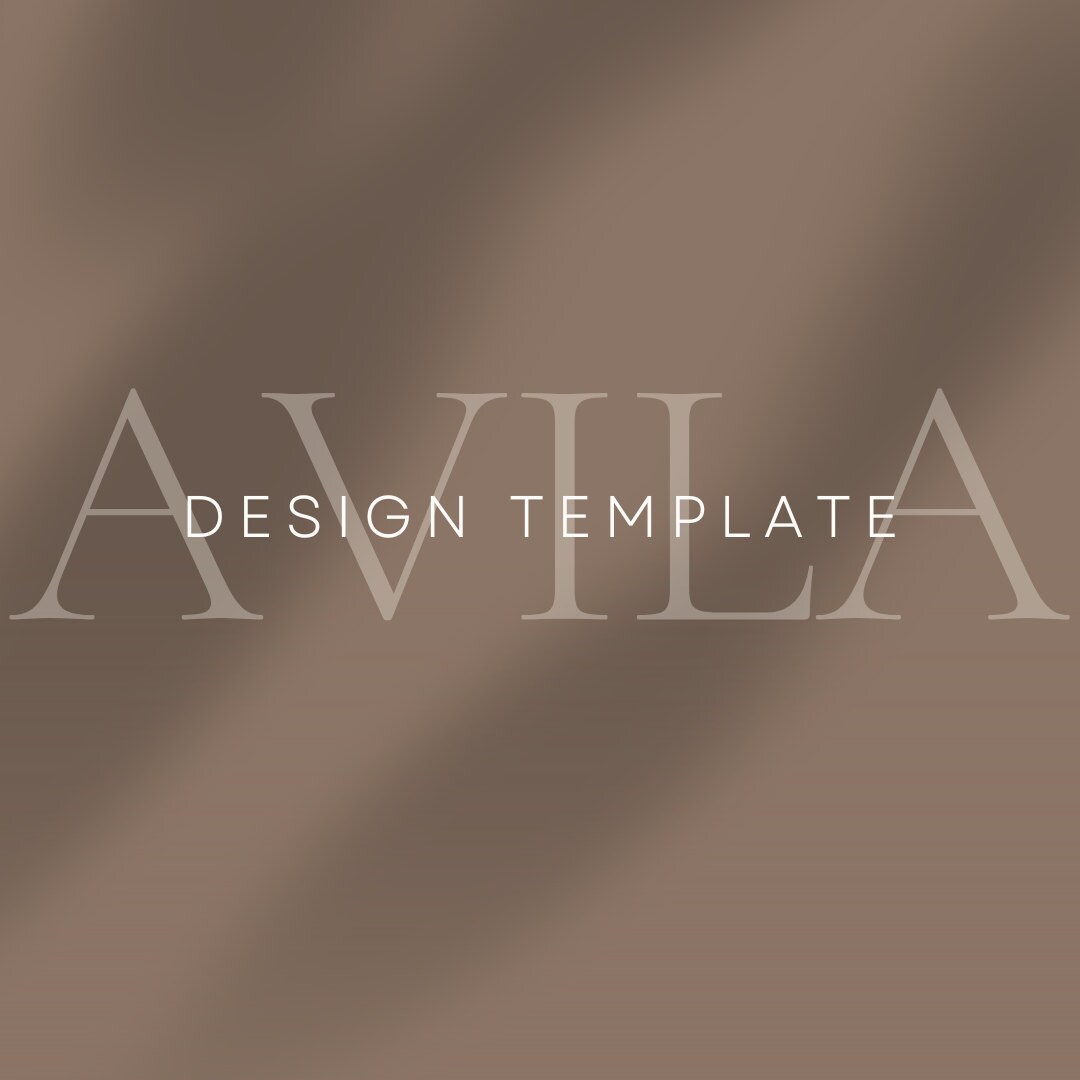 AvilaDesignTemplate - Etsy UK