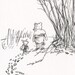 Winnie the Pooh Taoist Ink Drawing, Cute Zen Buddhism Pooh Bear Artwork ...