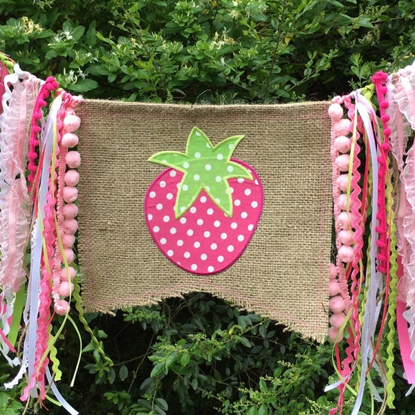 Strawberry Fabric Banner/strawberry Farmers Market Fabric Banner ...