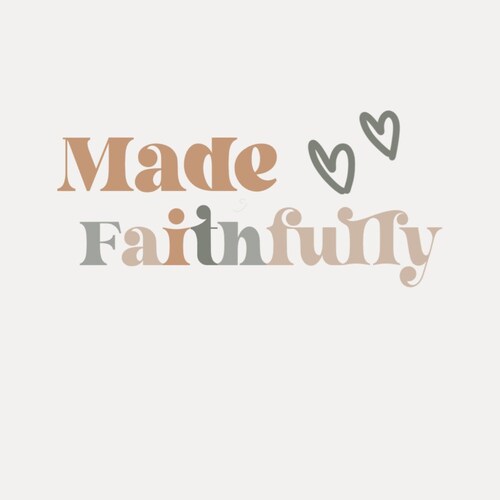 MadeFaithfullystudio - Etsy