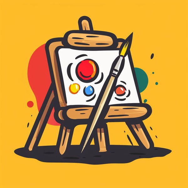 Cute, Funny, Fat Cat Oil Painting Style Canvas Print, Wall Art, Wall ...