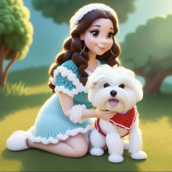 Miniature Realistic Dog Set Maltese Maltipoo Poodle Puppies Ooak Unique ...