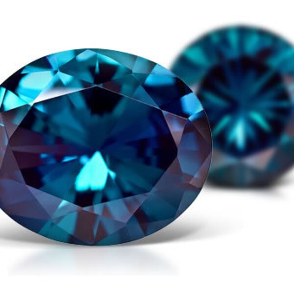 Alexandrite Diamond Necklace Pendant natural Alexandrite in 14K Gold ...