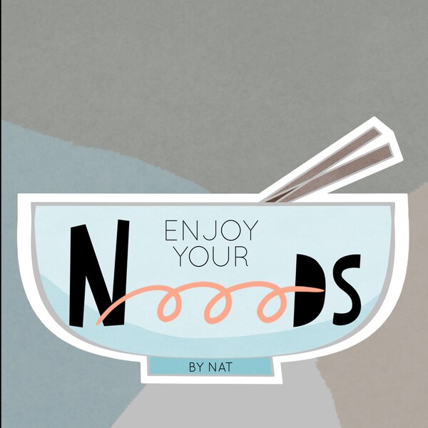 Bun Rieu Vietnamese Noodle Sticker Asian Noodles Die Cut Premium Matte ...