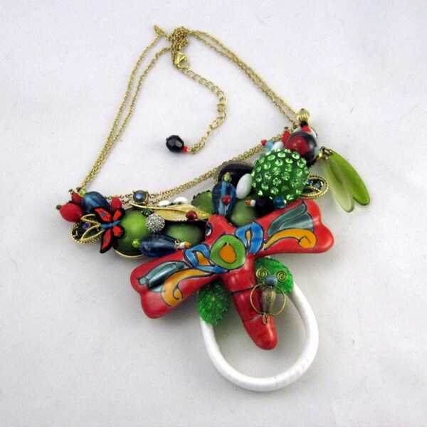 EXOTIC Ethnic FRINGE Beaded Collar Necklace Disaster Relief - Etsy