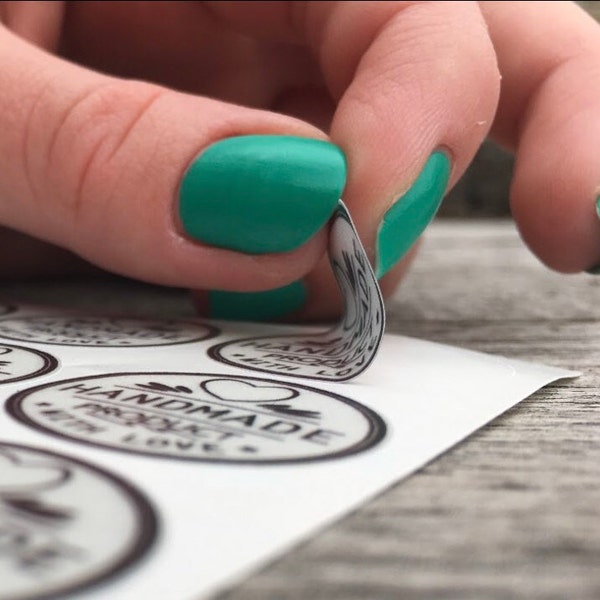 100 Pcs. LOGO LABEL DECALS, Wrapping Stickers, Packaging Supply Decals ...