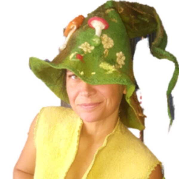 Witch Hat. Wizard Hat. Fairy Tale Owl Hat. Festival Costume. - Etsy