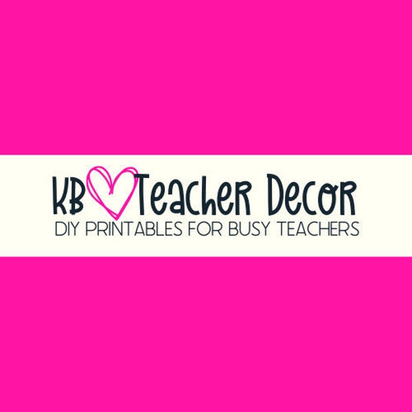 Pink & Floral Editable CLASSROOM DECOR Bundle Elementary Classroom ...