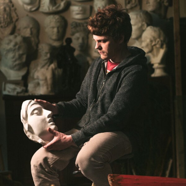 Plaster Cast of Michelangelo's David, Eye Sculpture. Male Sculpture ...