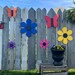 Poly Wall Flower, Fence Flower, Outdoor Decor, Fence Decor, Yard Art ...