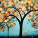 Baum des Lebens Gustav Klimt style Wandkunst Leinwand Wandkunstdruck Modernes Bild Wohnzimme ...