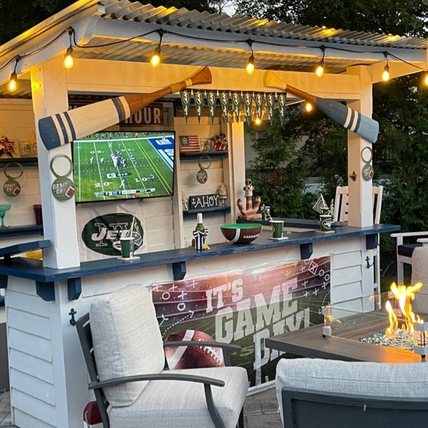 Play & Pour Game Lounge Bar-outdoor Bar - Etsy
