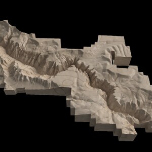 Mount Rainier National Park Washington STL File for CNC Milling 3D ...