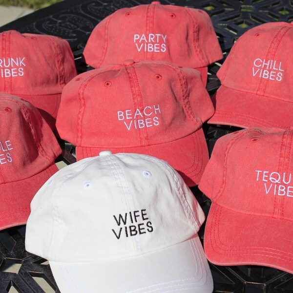 Bachelorette Party Baseball Caps, Wife of the Party, the Party Hats ...