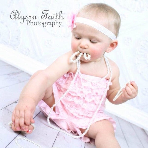 BABY GIRL Pearl Bracelet, Hand Stamped Sterling Silver Charm ...