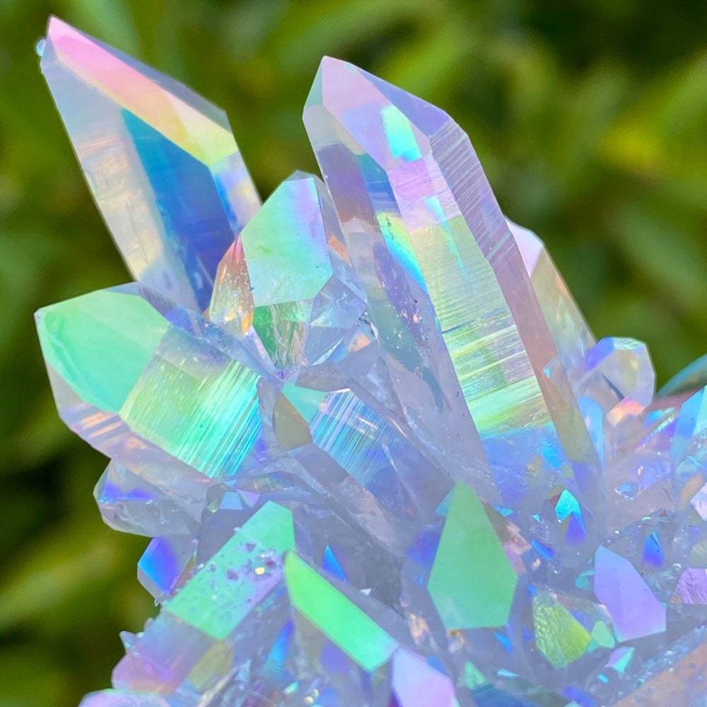 Home & Living 2.7lb UV Reactive Flower Agate Freeform Home Décor Rocks ...