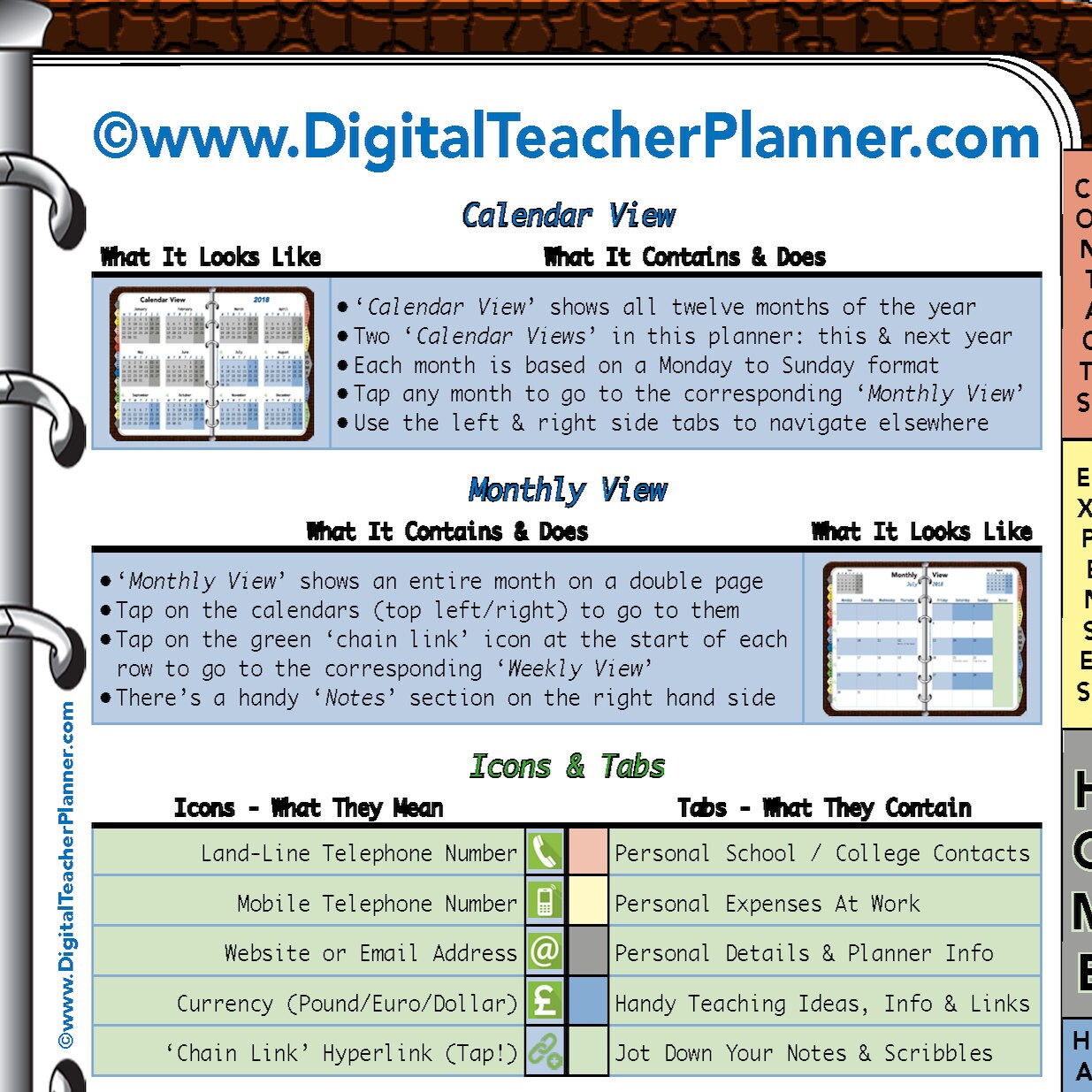 DigitalTeacherPlannr - Etsy