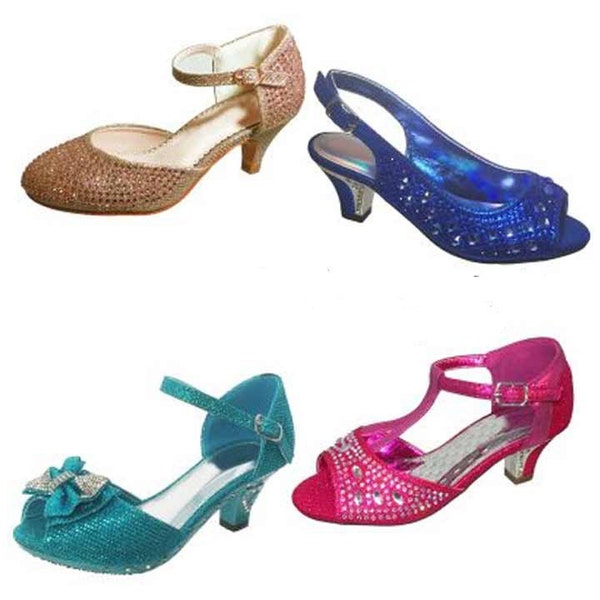 Little Girls High Heel Shoes Kids High Heels Childrens High Heels Gold ...