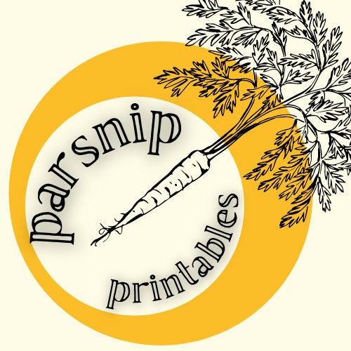 ParsnipPrintables - Etsy