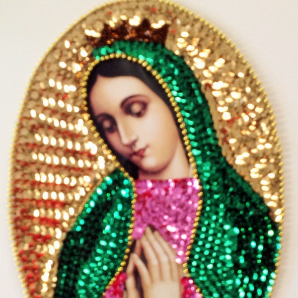 Set of 3, Our Lady of Guadalupe Christmas Ornaments, Mother Mary ...