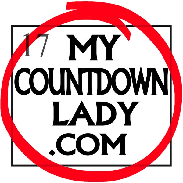 MyCountdownLady - Etsy