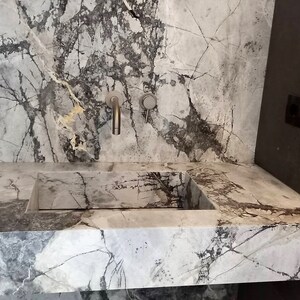 Modern Quartz Countertop With Basin - Etsy