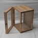 12 X 8 X 1/4 Wooden Shadow Box / Permanent Glass Top / NO Hinged Lid ...