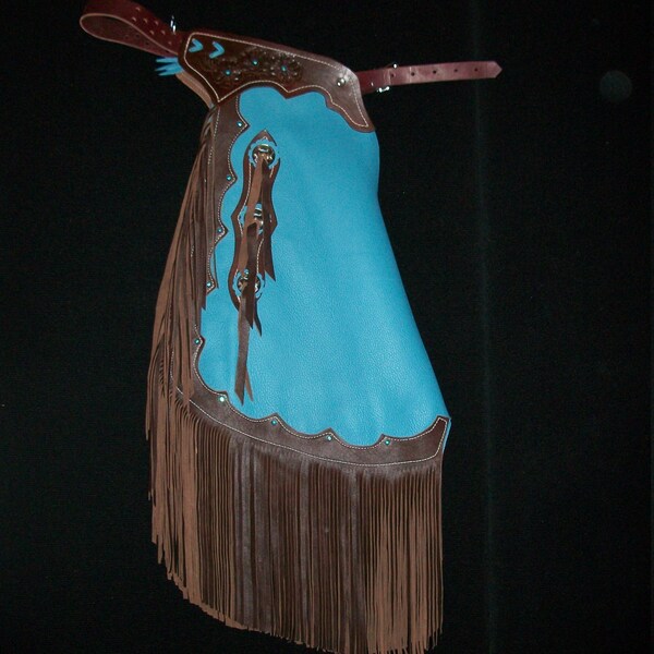 Custom Made Rodeo Chaps/ New/ Custom Leather /R Bar K - Etsy