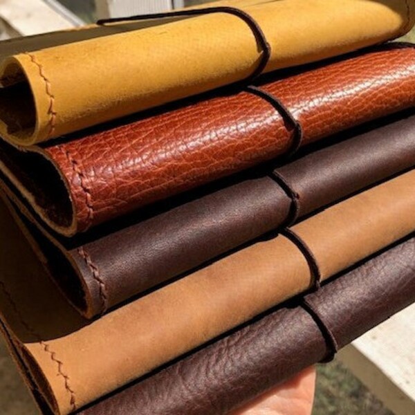 B6 Leather Folio, Pueblo: Pink and Brown - Etsy