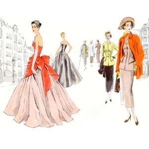 Vintage ©1946 Reproduction Vogue 8728 Dress & Belt Size 8-10-12-14 - Etsy