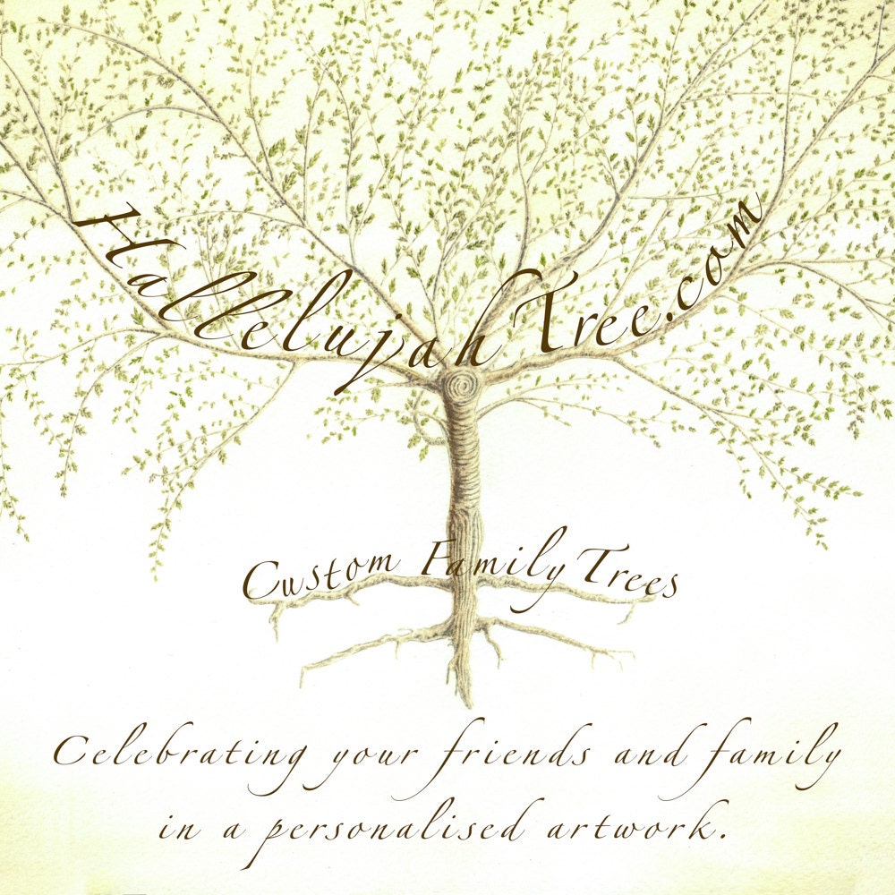 Hallelujah Tree Personalised Artworks